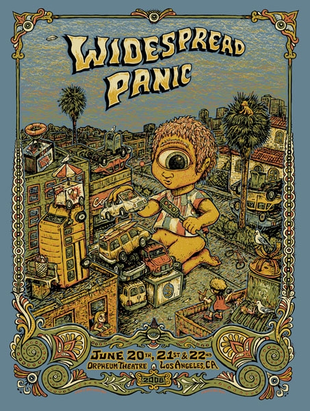 Widespread Panic – Los Angeles Poster | Marq Spusta